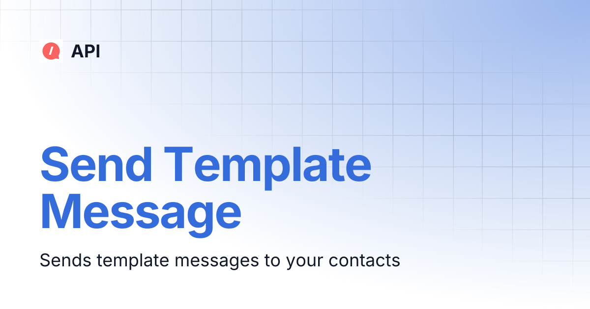 Send Template Message | API